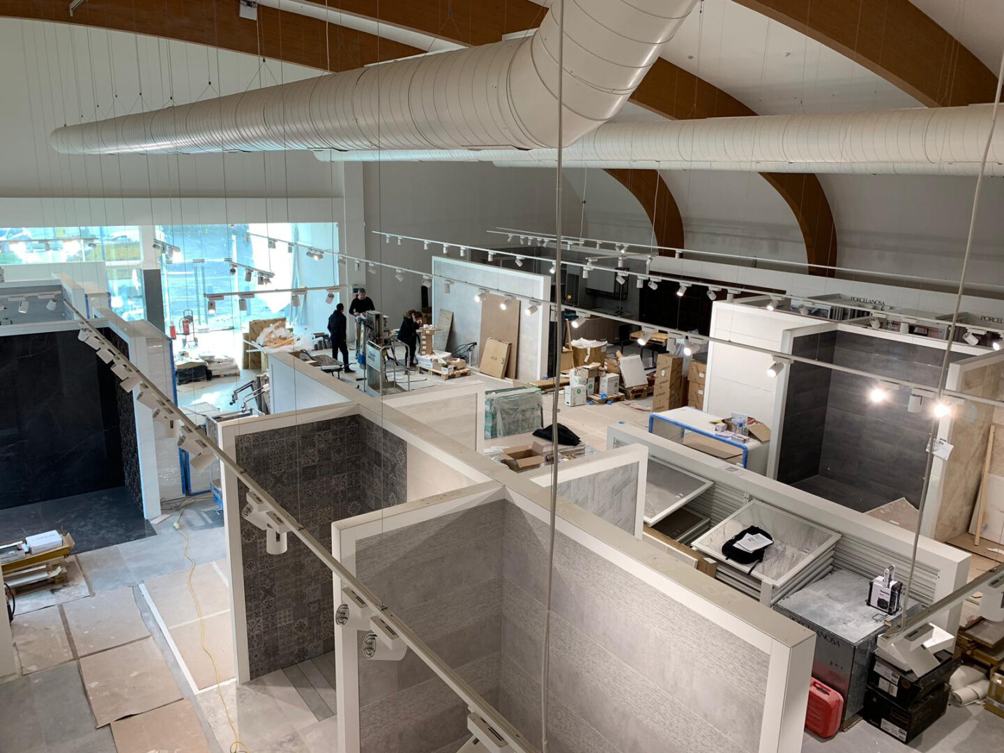 Showroom Fit-Out Nearing Completion in Cambridge - ACI